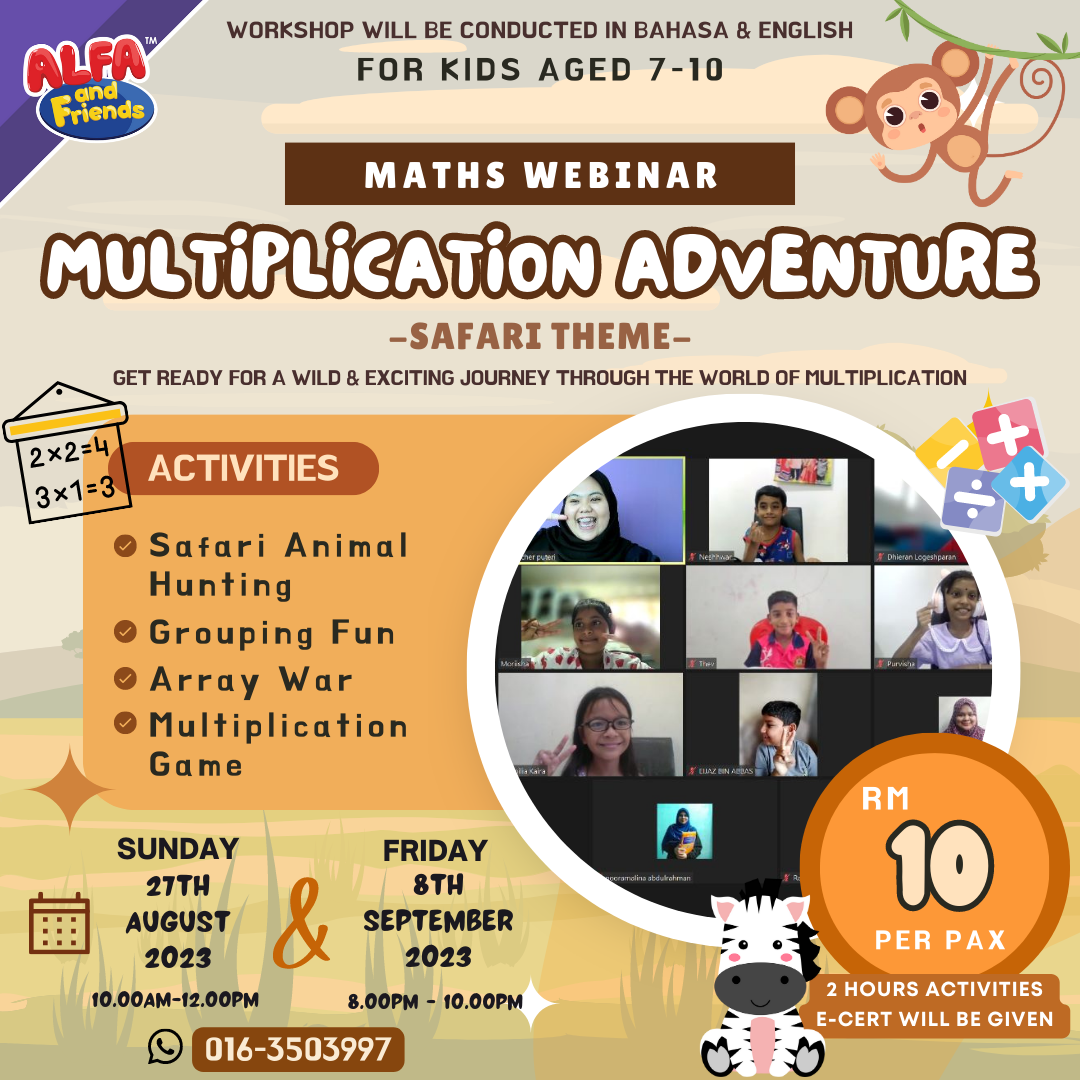 MATHS WEBINAR: Multiplication Adventure - ALFA and Friends