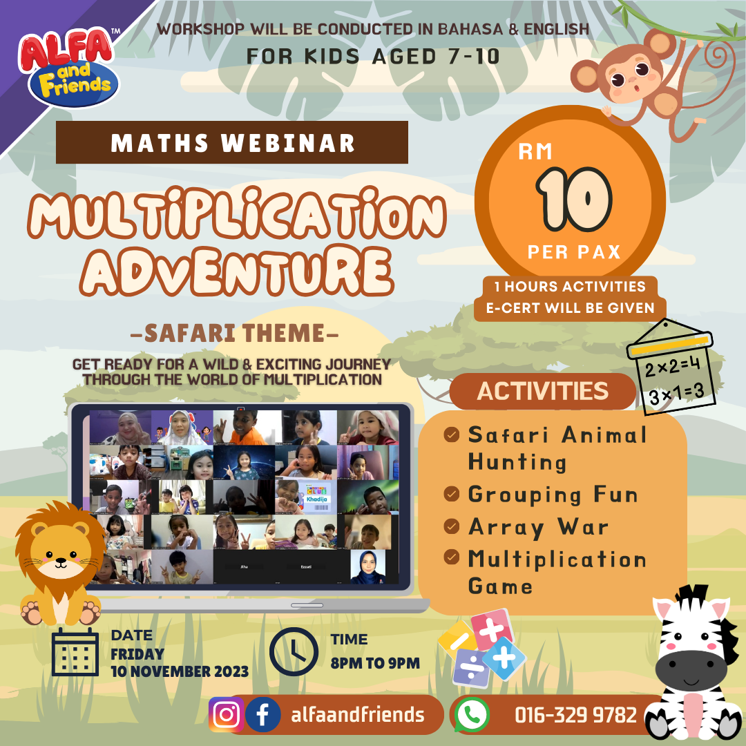 MATHS WEBINAR: Multiplication Adventure - ALFA and Friends